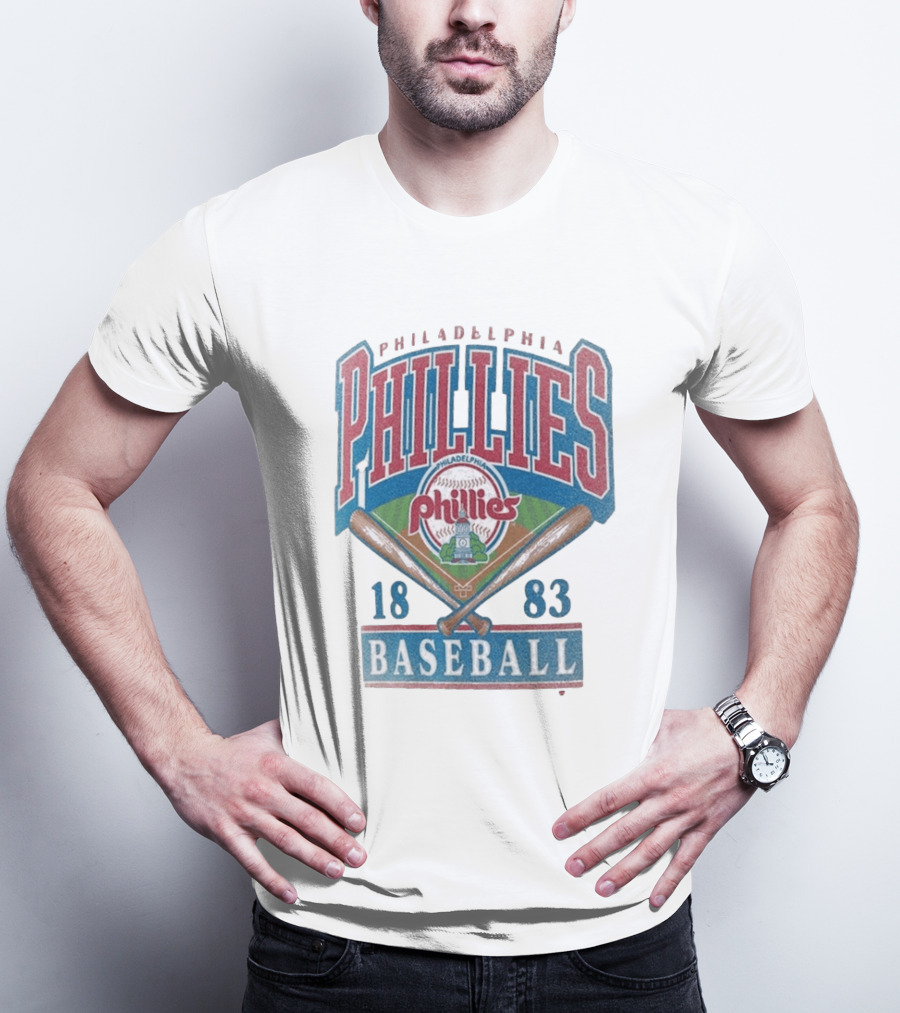 Philadelphia Phillies 1883 Baseball Vintage Style Big & Tall T-Shirt