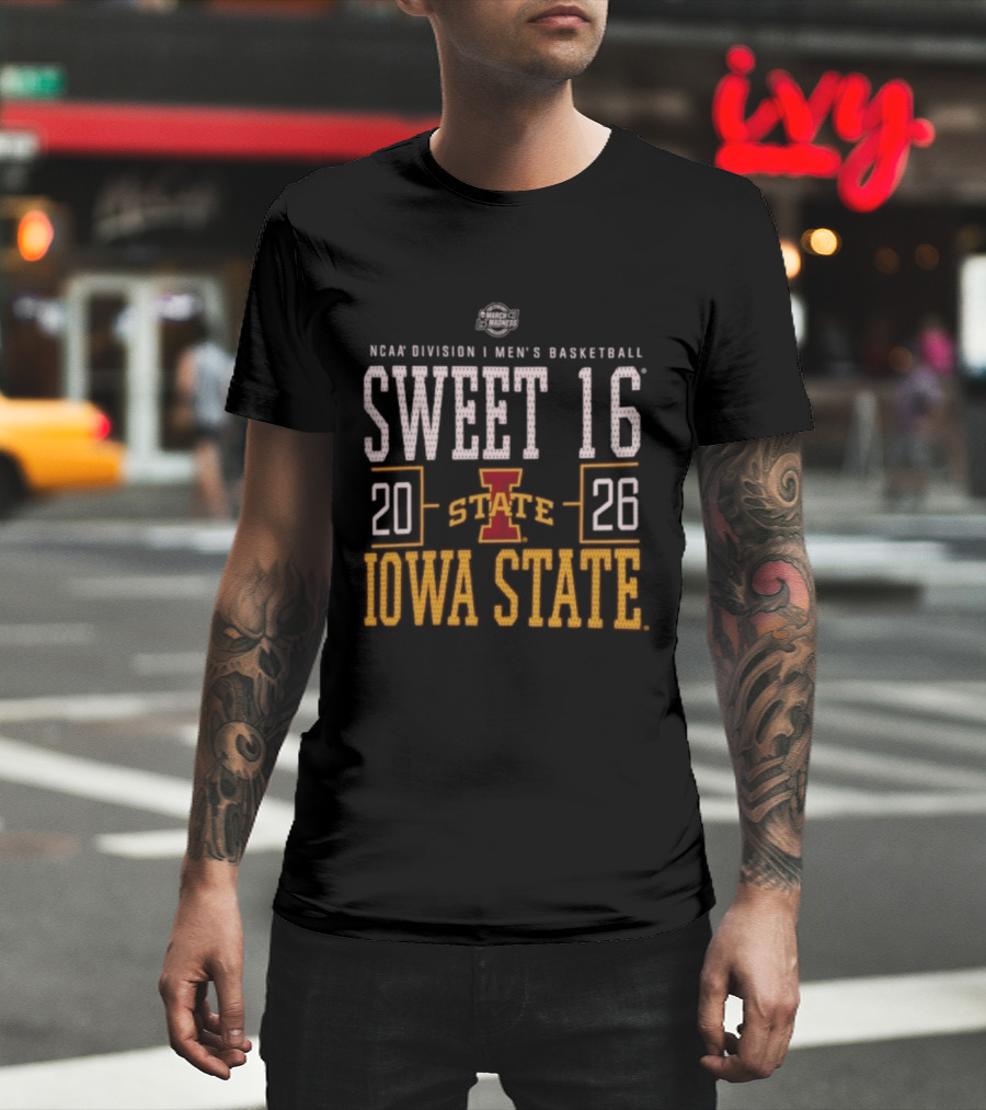 NCAA Division I Men's Basketball Sweet 16 2026 Iowa State T-Shirt