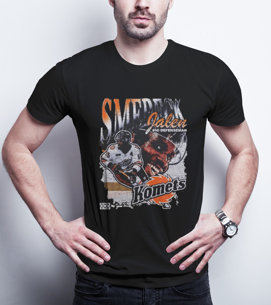 SMERECK Jalen #95 Defenseman Fort Wayne Komets Hockey T-Shirt