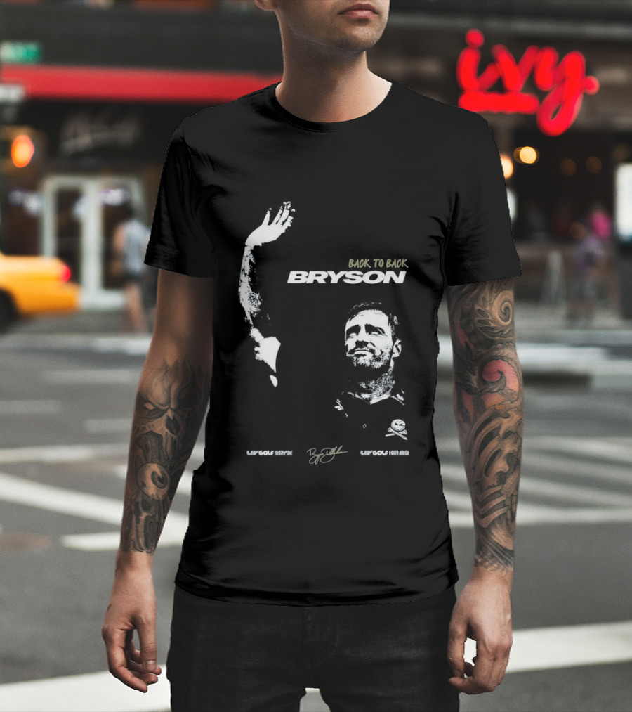 Bryson Back To Back LIV Golf Victory Celebration T-Shirt