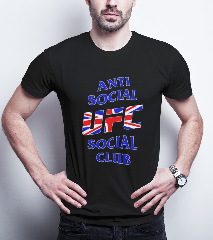 Anti Social Social Club UFC Union Jack Red T-Shirt