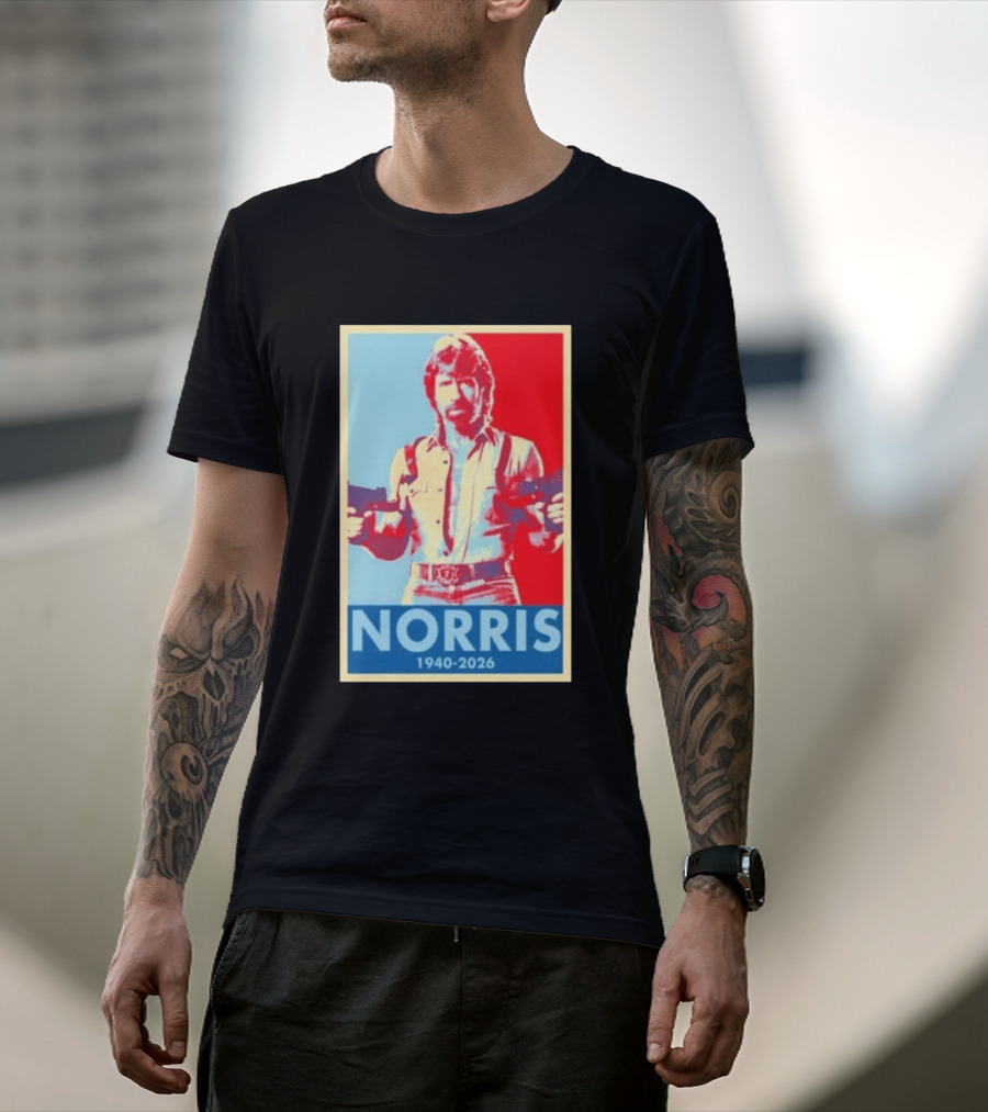 Norris 1940 2026 Retro Tribute With Dual Pistols T-Shirt