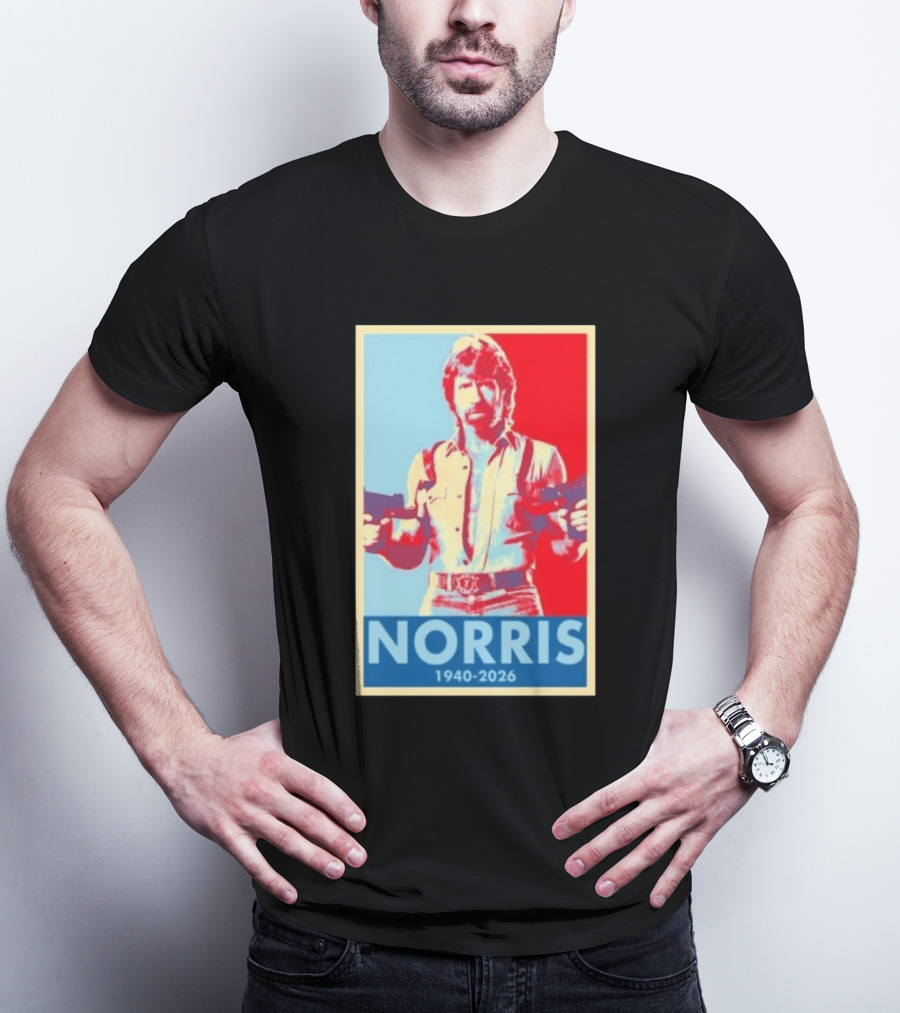 Norris 1940 2026 Retro Tribute With Dual Pistols T-Shirt
