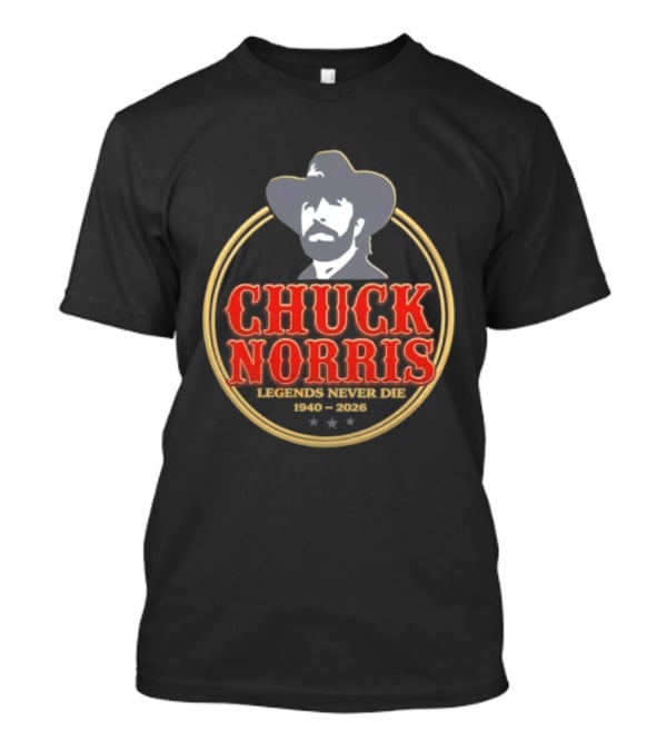 Chuck Norris Legends Never Die 1940 2026 T-Shirt