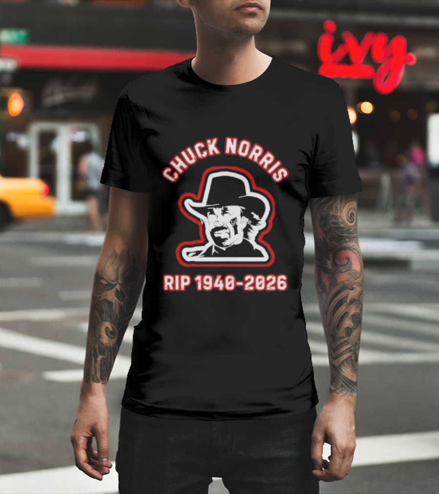 Rip Chuck Norris 1940 2026 Cowboy Hat T-Shirt