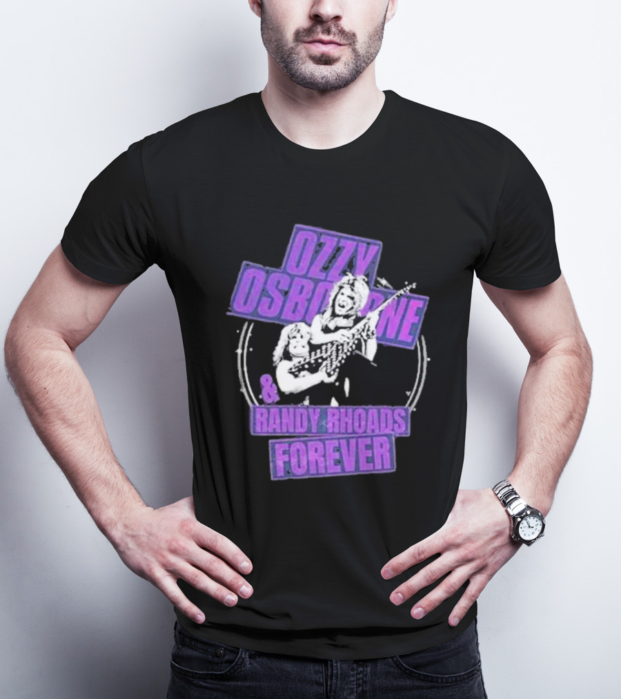 Ozzy Osbourne Randy Rhoads Forever Purple T-Shirt