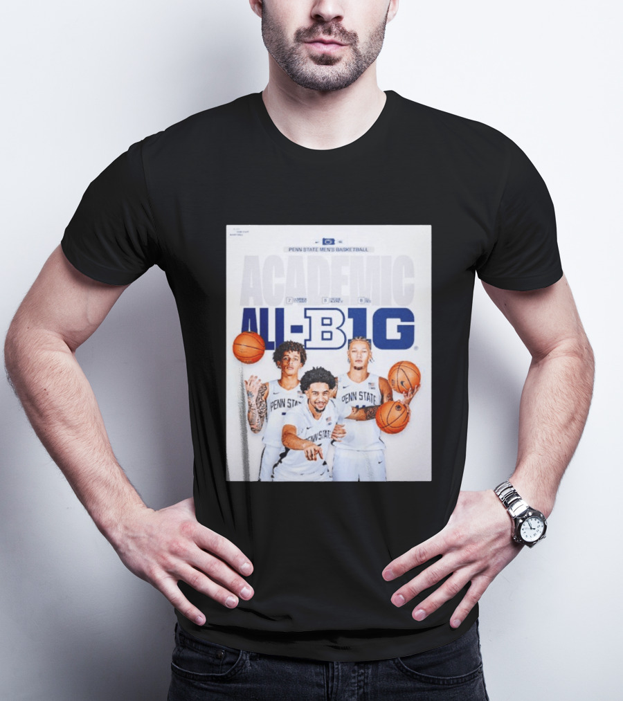 Penn State Men's Basketball Academic All Big Ten Honors 2026 Players T-Shirt