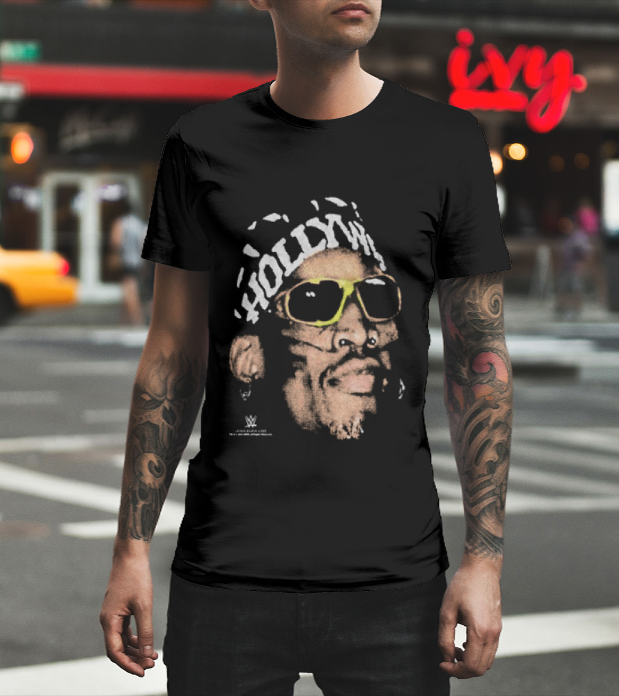 Dennis Rodman Hold My Own WWE Bandana Snow Wash T-Shirt