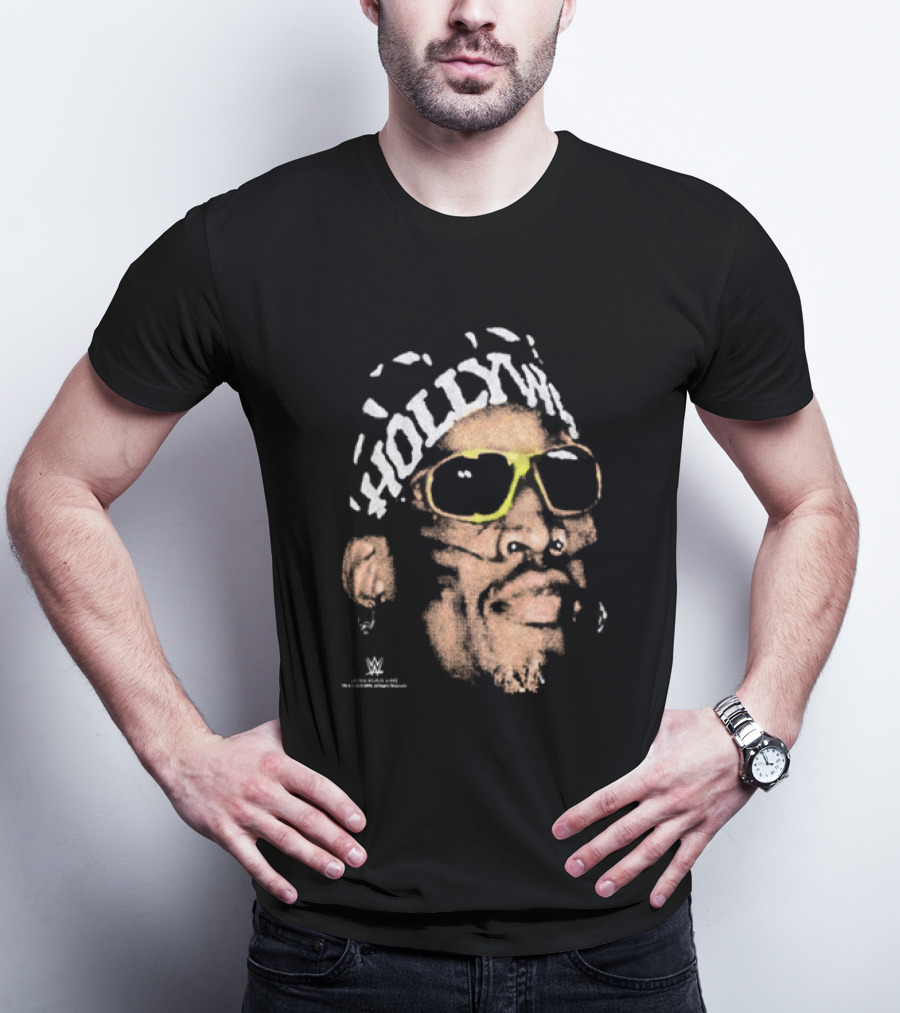 Dennis Rodman Hold My Own WWE Bandana Snow Wash T-Shirt