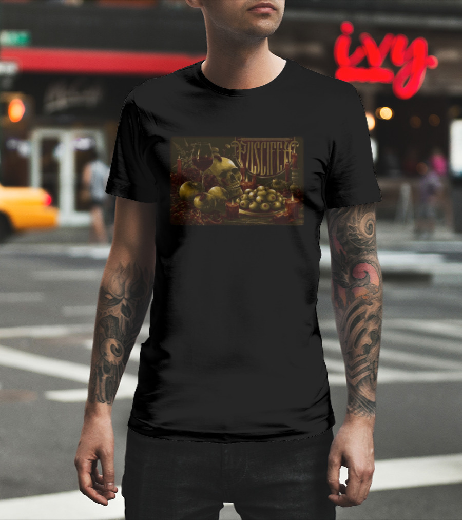 Puscifer Phoenix AZ March 21 2026 Tour Skull Candles Wine Apples T-Shirt