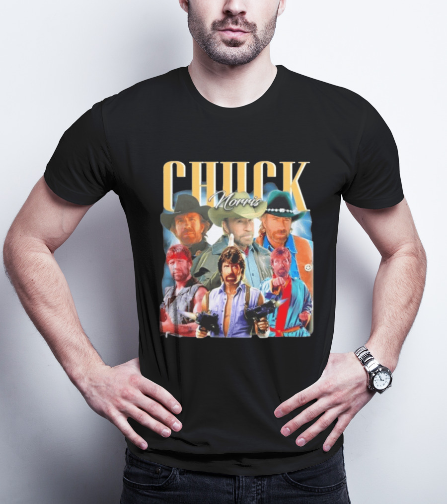 Chuck Norris 1940 2026 Collage Texas Ranger Legend T-Shirt