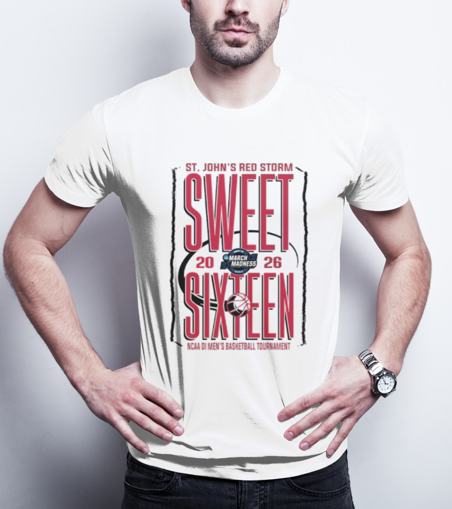St. John's Red Storm Sweet Sixteen 2026 NCAA Men's Basketball Tournament T-Shirt