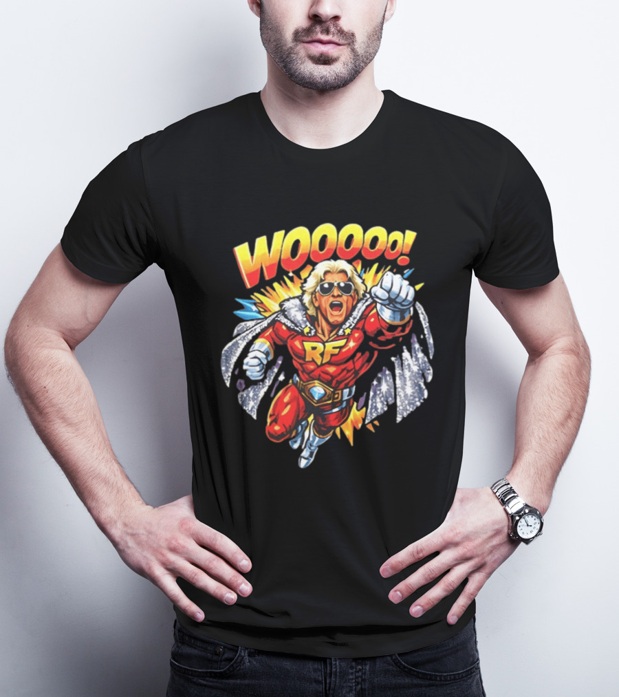 Woooo Super Flair RF Cartoon Hero T-Shirt