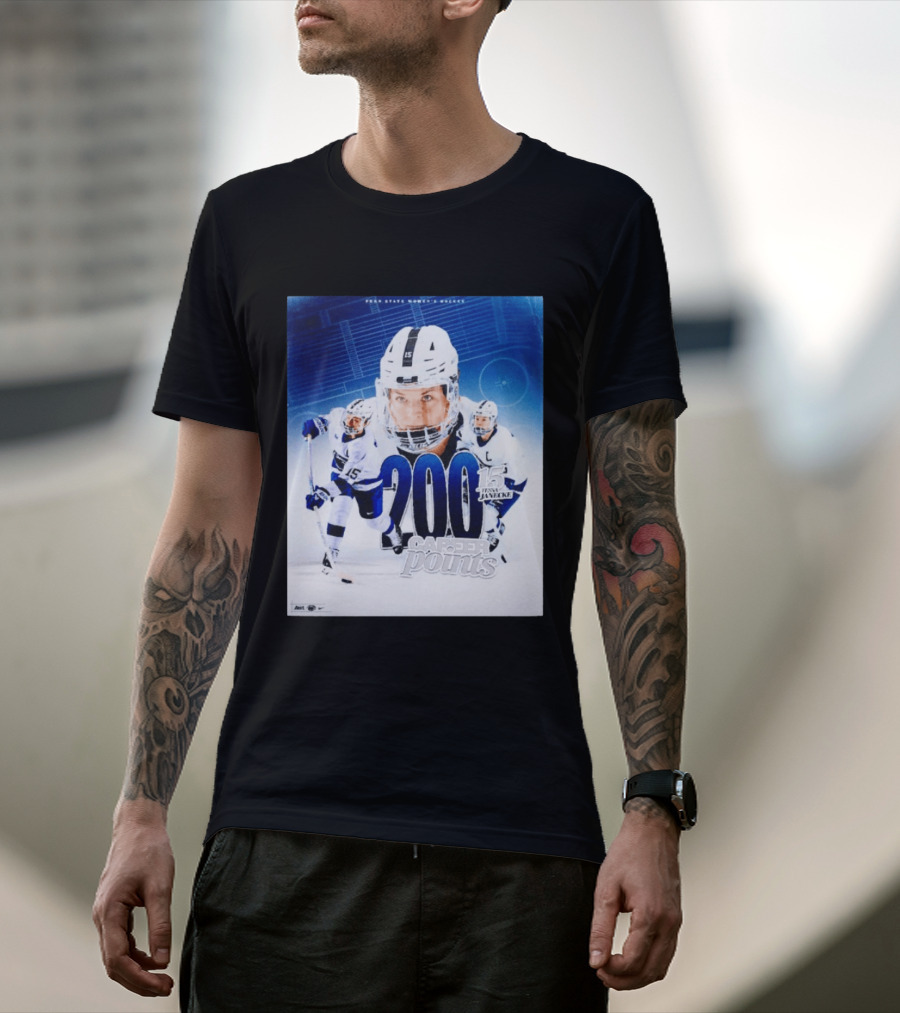 Penn State Women's Hockey Tessa Janecke 200 Career Points T-Shirt