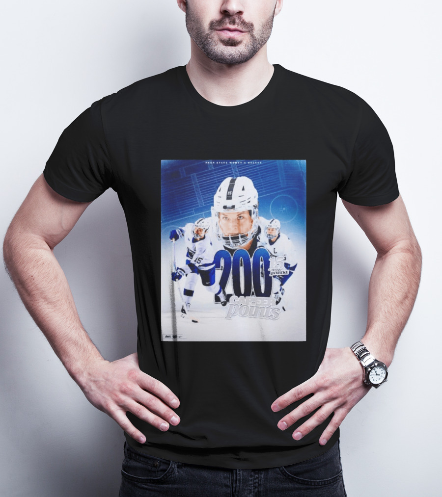 Penn State Women's Hockey Tessa Janecke 200 Career Points T-Shirt