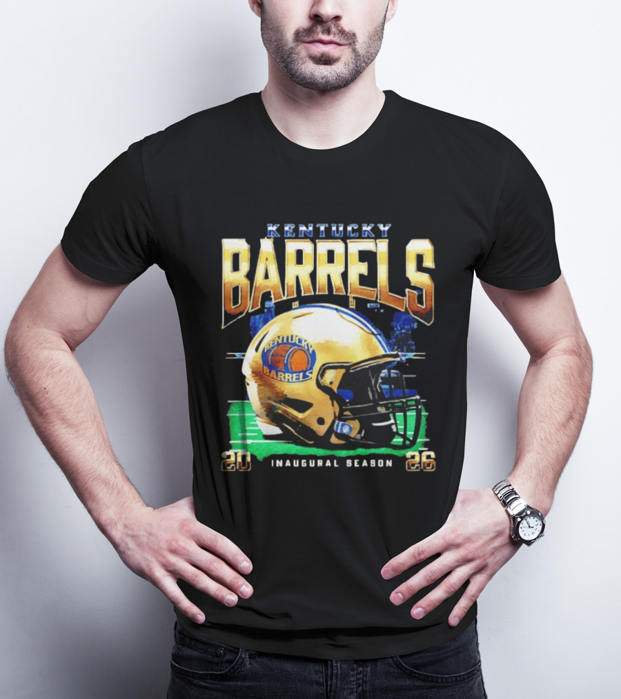 Kentucky Barrels 2026 Inaugural Season Helmet T-Shirt