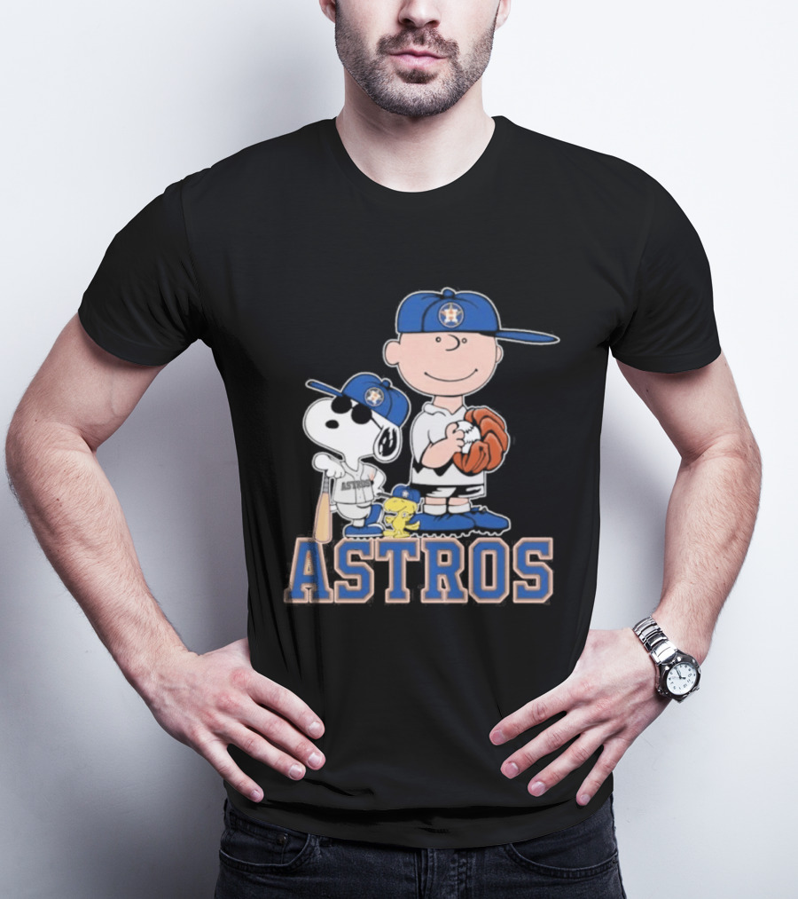 Snoopy Brown Astros Baseball 2026 T-Shirt