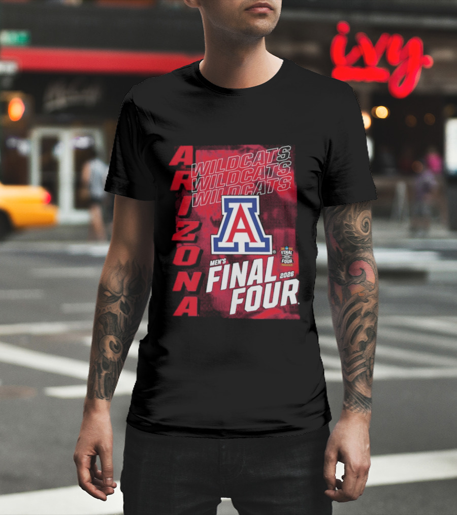 Arizona Wildcats 2026 Men's NCAA Final Four Basketball Tournament T-Shirt