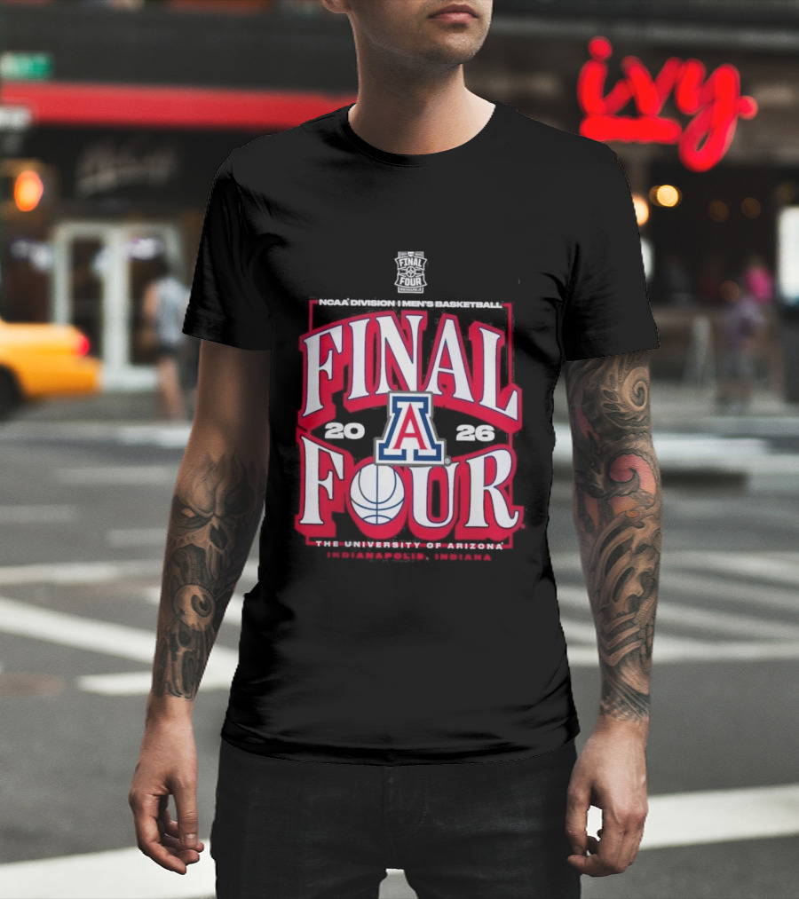 Arizona Wildcats 2026 NCAA Final Four March Madness Basketball Tournament University Of Arizona T-Shirt