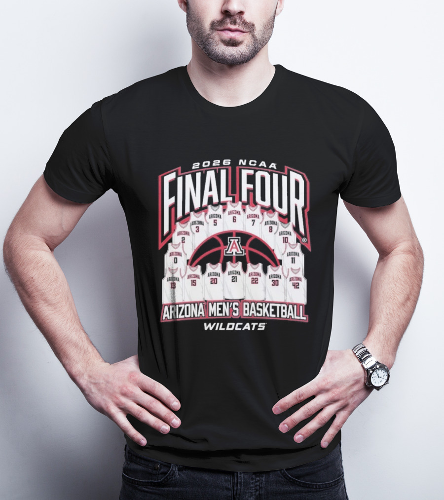2026 NCAA Final Four Arizona Wildcats Men's Basketball T-Shirt