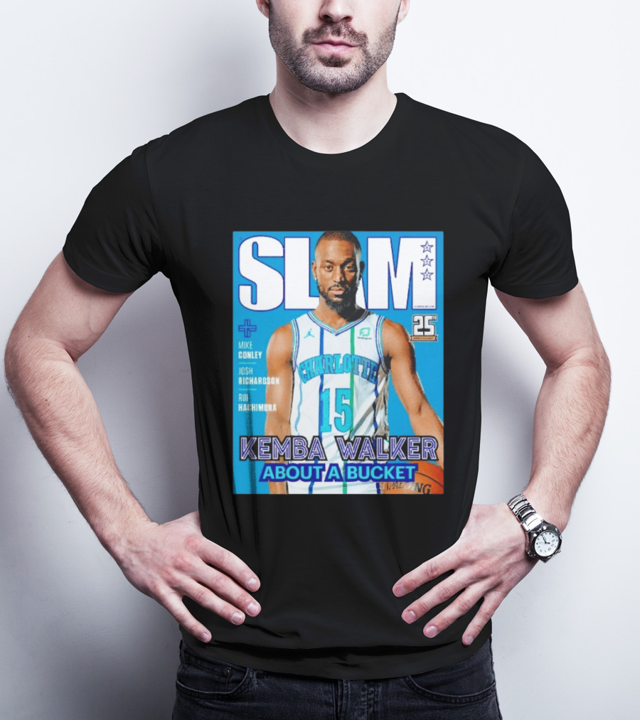 Slam Magazine Kemba Walker Charlotte Hornets About A Bucket Edition T-Shirt