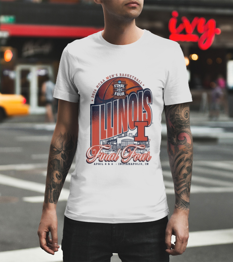 Illinois Men's Basketball 2026 NCAA Final Four Indianapolis April 4 6 T-Shirt