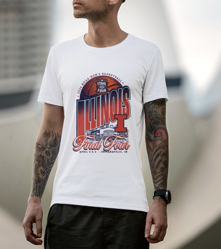 Illinois Men's Basketball 2026 NCAA Final Four Indianapolis April 4 6 T-Shirt