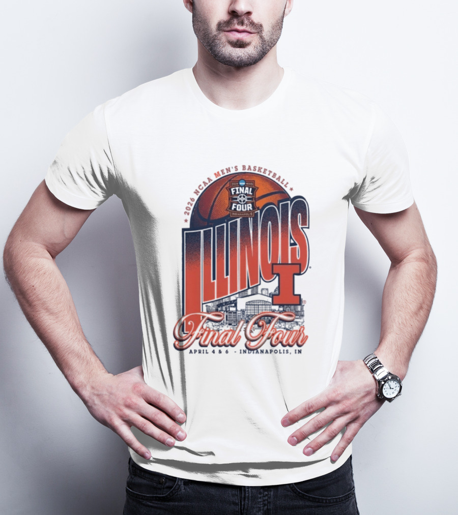 Illinois Men's Basketball 2026 NCAA Final Four Indianapolis April 4 6 T-Shirt