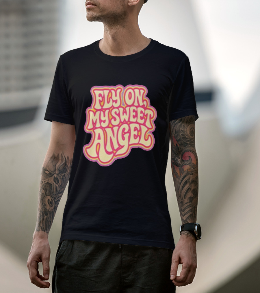 Jimi Hendrix Signed Fly On My Sweet Angel Psychedelic T-Shirt