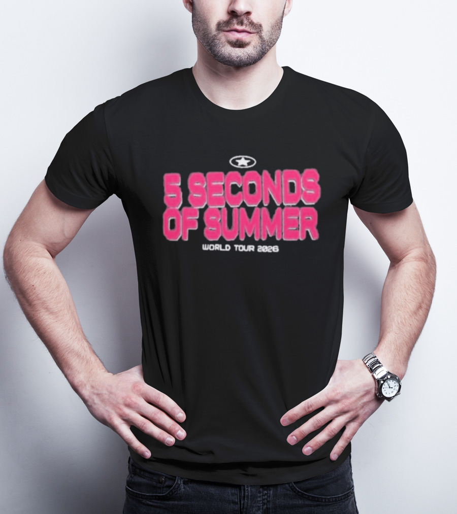 5 Seconds Of Summer World Tour 2023 Everyone's A Star T-Shirt