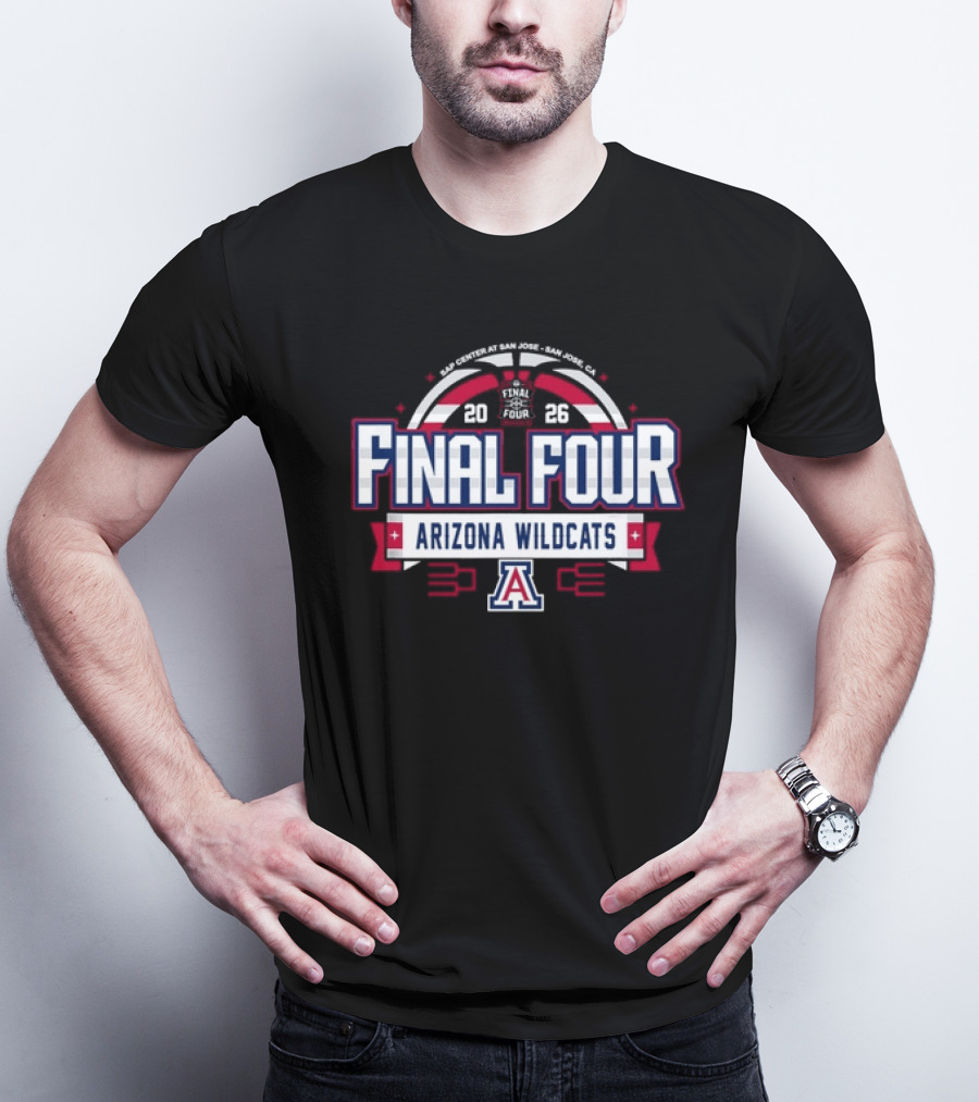 2026 Final Four Arizona Wildcats Basketball Tournament T-Shirt