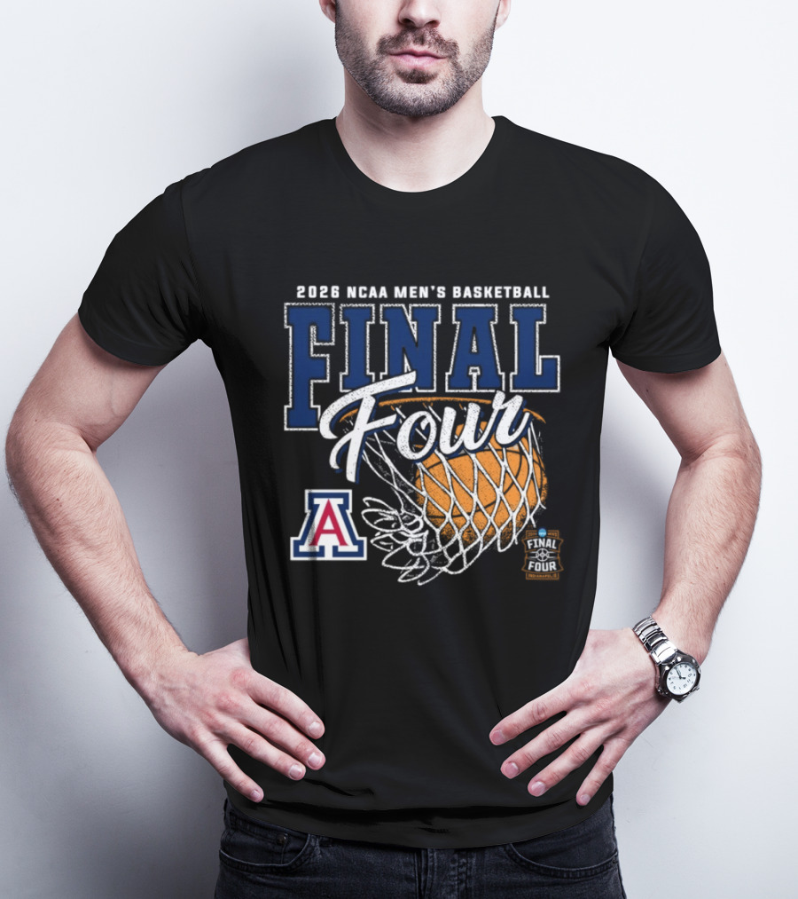 2026 NCAA Men's Basketball Final Four Arizona Wildcats Official Team Gear T-Shirt