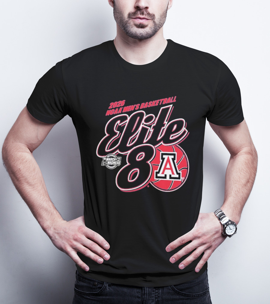 2026 NCAA Men's Basketball Elite 8 Arizona Wildcats T-Shirt