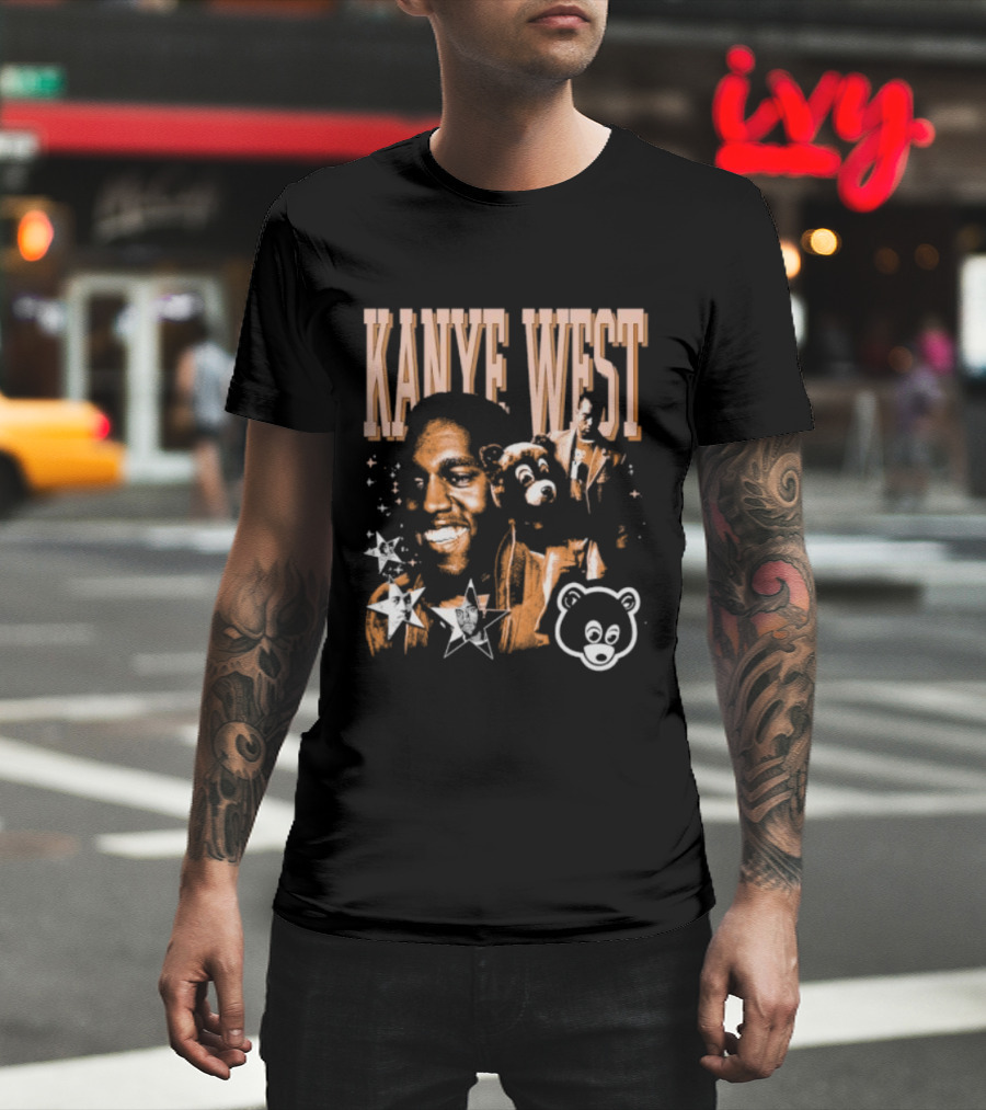 Kanye West College Dropout Bear Stars T-Shirt