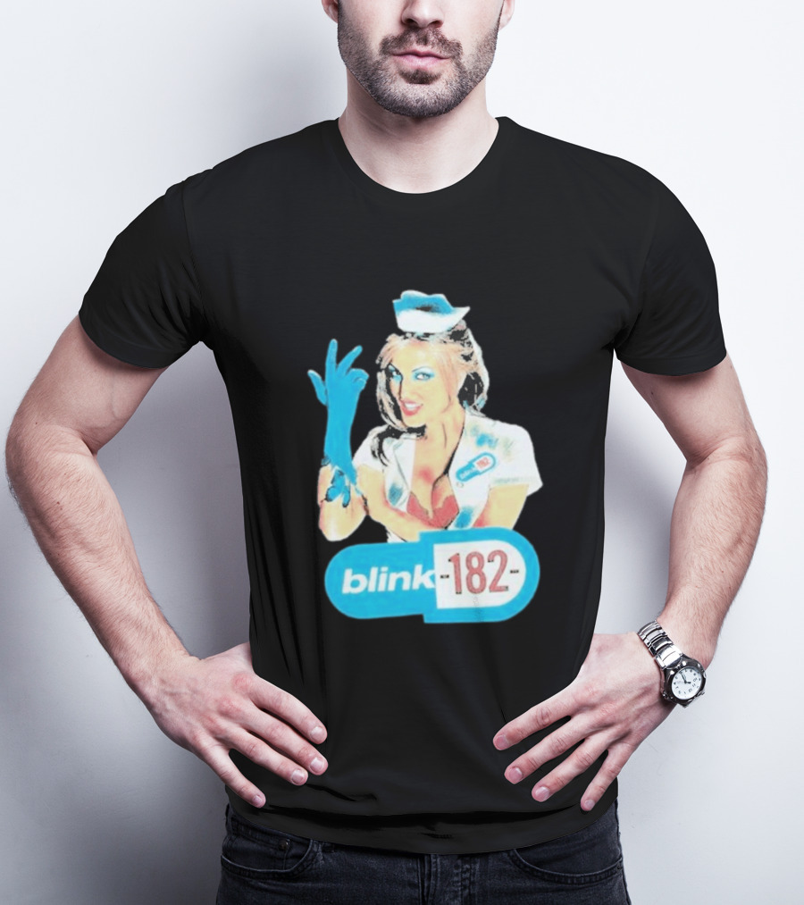 Blink 182 Enema Of The State Nurse Glove T-Shirt
