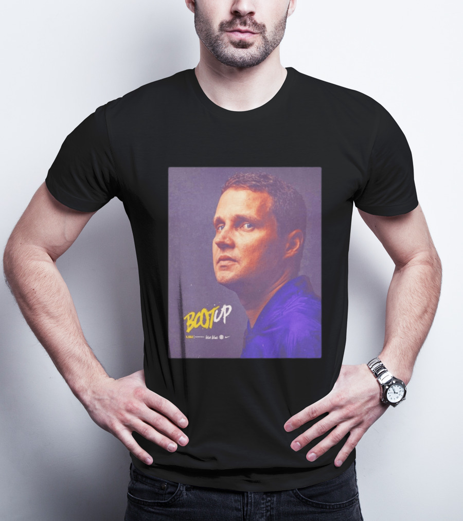 BOOT UP Will Wade LSU Nike Basketball Coach T-Shirt