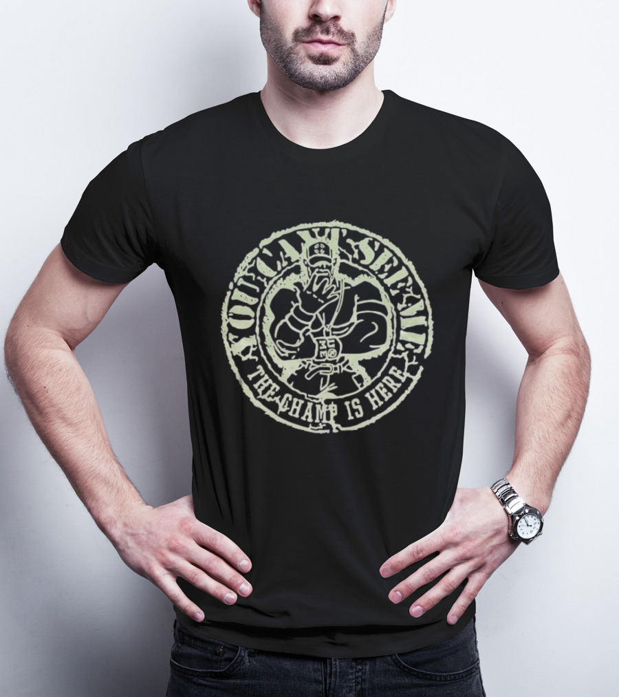 Outlaw Strength The Champ Is Here John Cena WWE M&N Collaboration T-Shirt