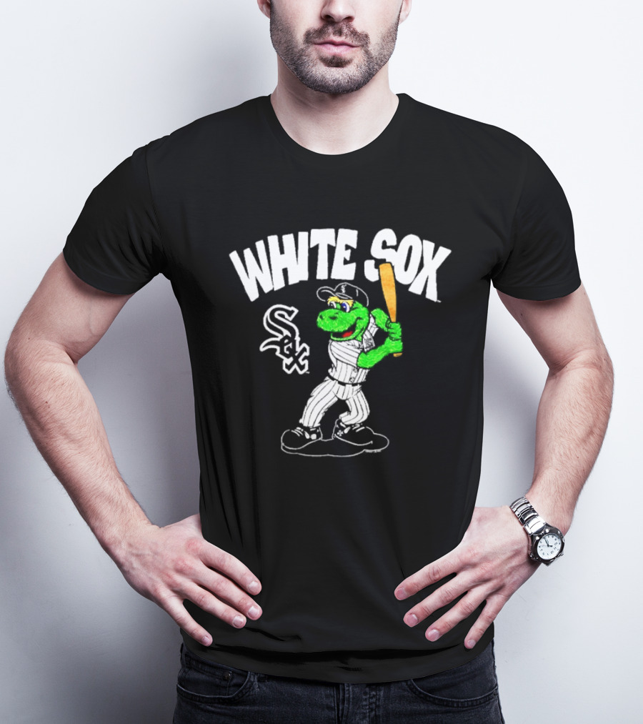 Chicago White Sox Southpaw Mascot Batting Baseball Team T-Shirt