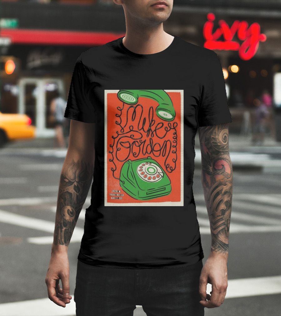 Mike Gordon Boston MA Paradise Rock Club March 27 2026 Retro Phone T-Shirt