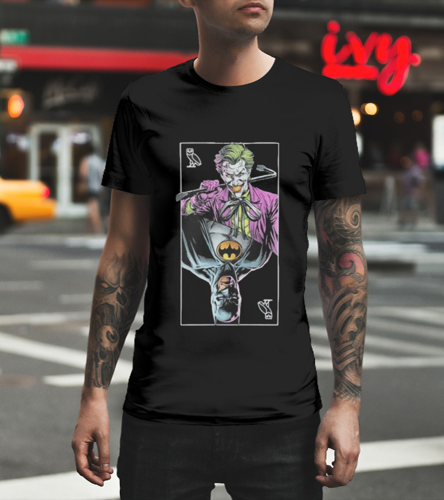 October's Very Own Batman Joker Collaboration Mirror Owls T-Shirt