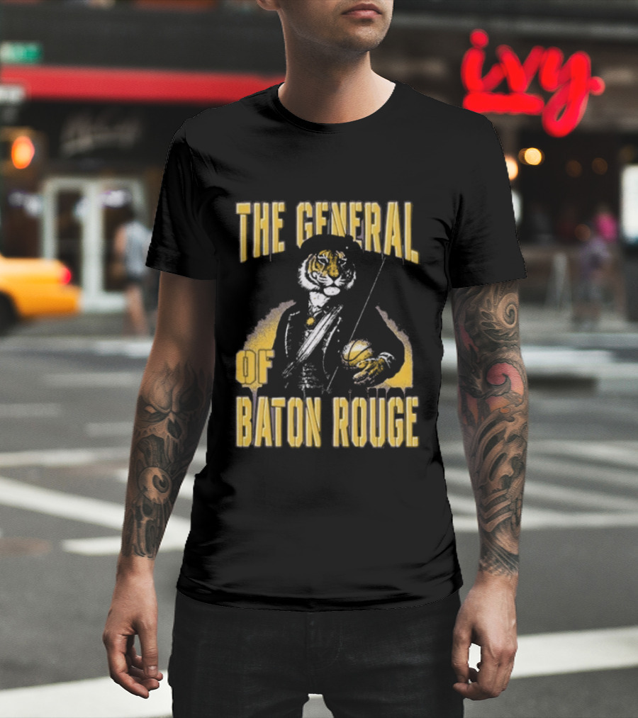 The General Of Baton Rouge Pocket Tiger Conductor Baton Rouge T-Shirt
