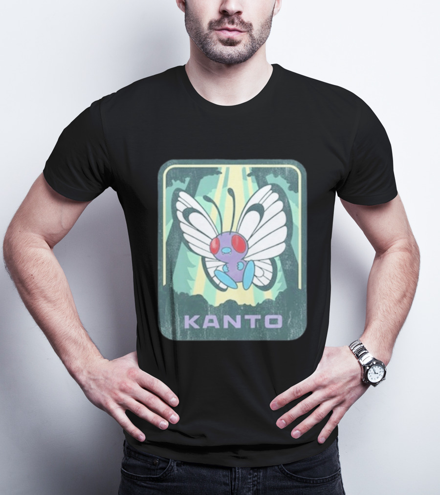 Kanto Explore Pokémon Butterfly Woods Adventure T-Shirt