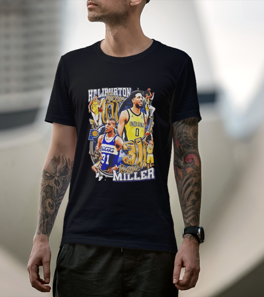 Haliburton Tyrese 0 Indiana Pacers Reggie Miller 31 T-Shirt
