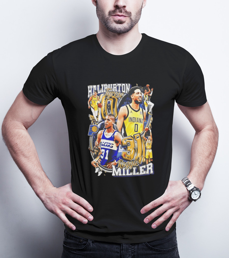 Haliburton Tyrese 0 Indiana Pacers Reggie Miller 31 T-Shirt