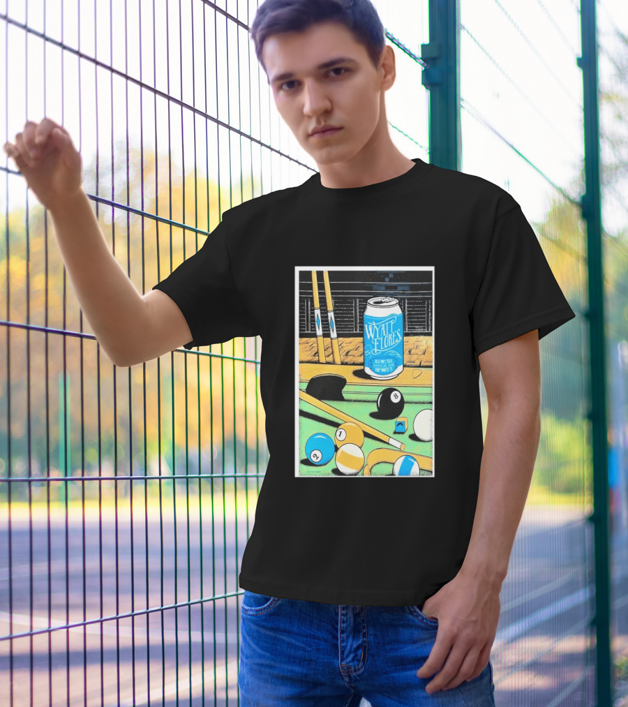 Wyatt Flores March 26 2026 Concert Billy Bob's Texas Pool Table Can T-Shirt