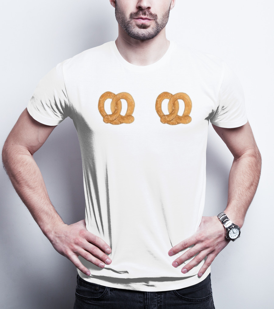 Pretzel Boobs Classic Salty Snack Humor T-Shirt