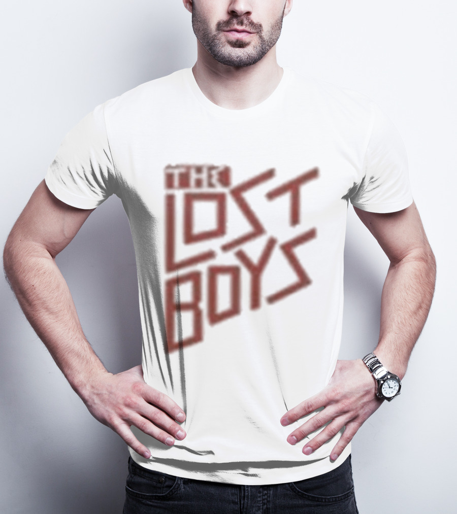 The Lost Boys Concert Crop Top 80s Retro Font T-Shirt