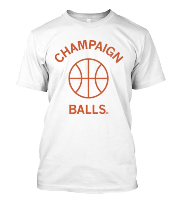 Illinois Fighting Illini Champaign Balls NCAA Basketball Tournament T-Shirt