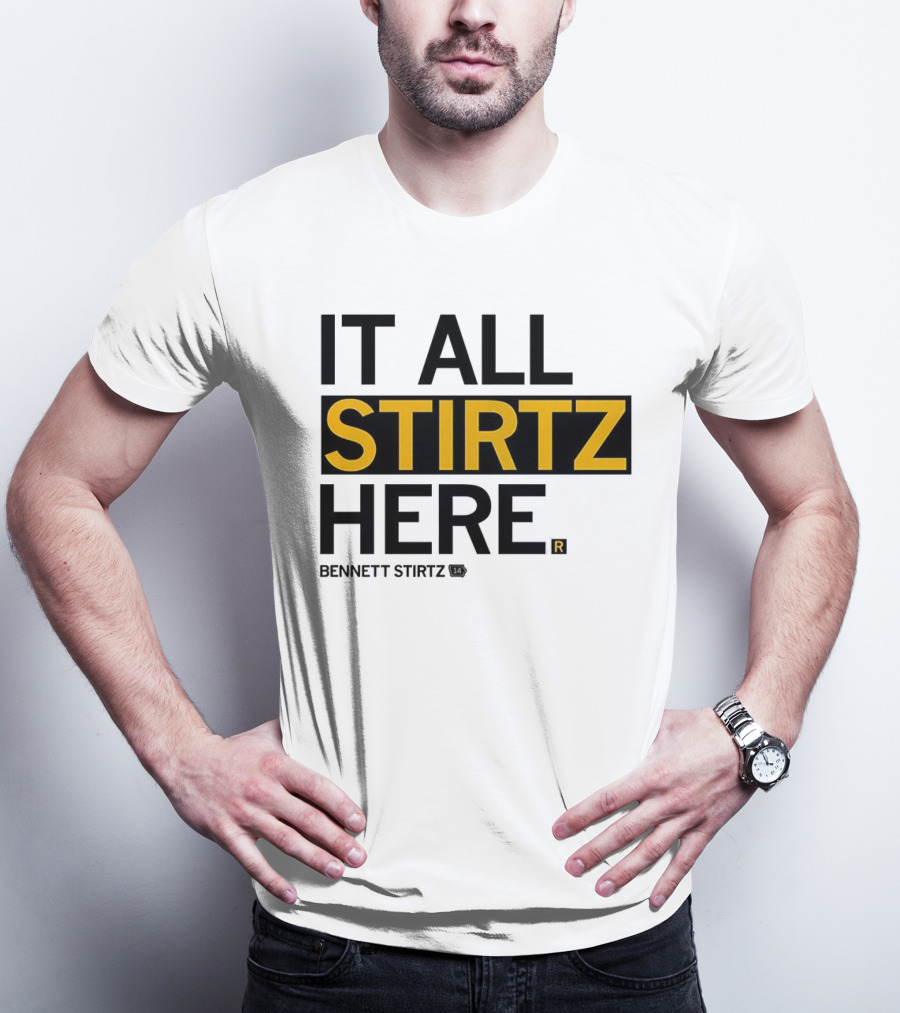 It All Stirtz Here Bennett Stirtz Iowa Hawkeyes Men's Basketball T-Shirt