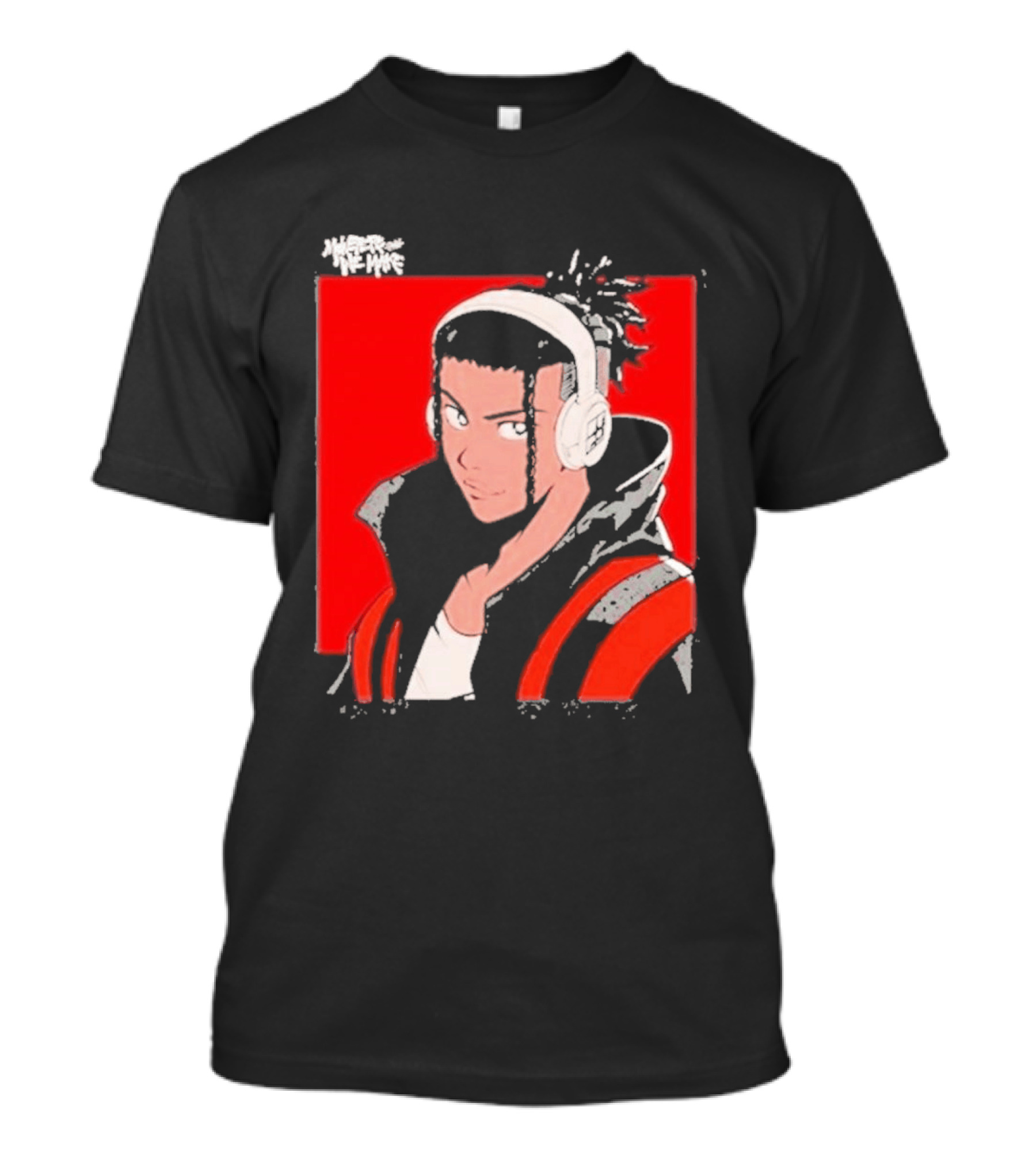 Monsters We Make Jabari Booker Headphones Red Jacket T-Shirt